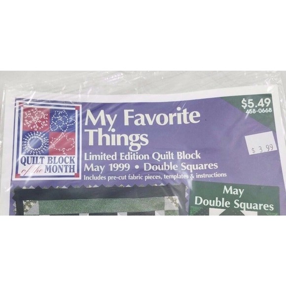 Jo-Ann | Other | Joann My Favorite Things Quilt Block Of The Month May ...